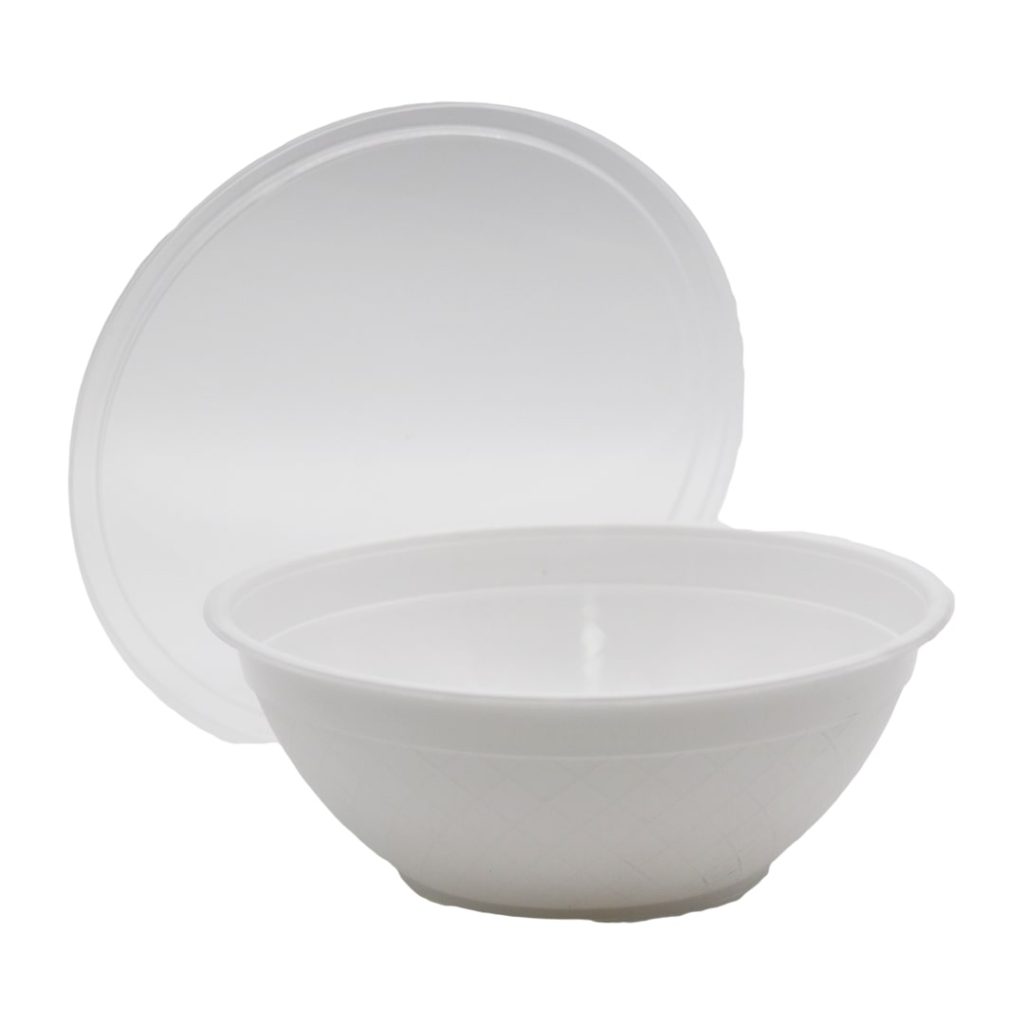 Take Away Container 'Bowl' 750ml White Base With Lid (400 Set ...