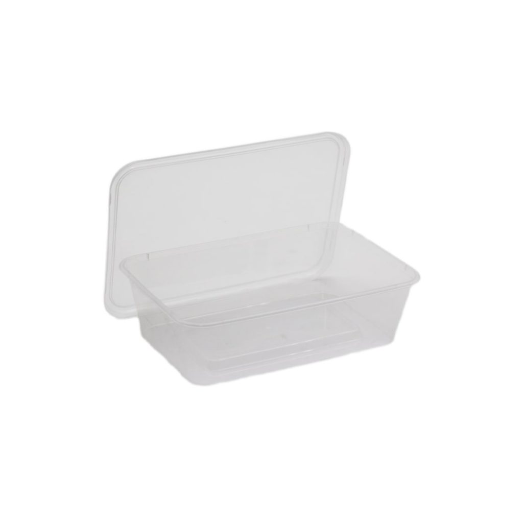Take Away Container 'Rectangular' 1000ml Base With Lid (500 Set ...